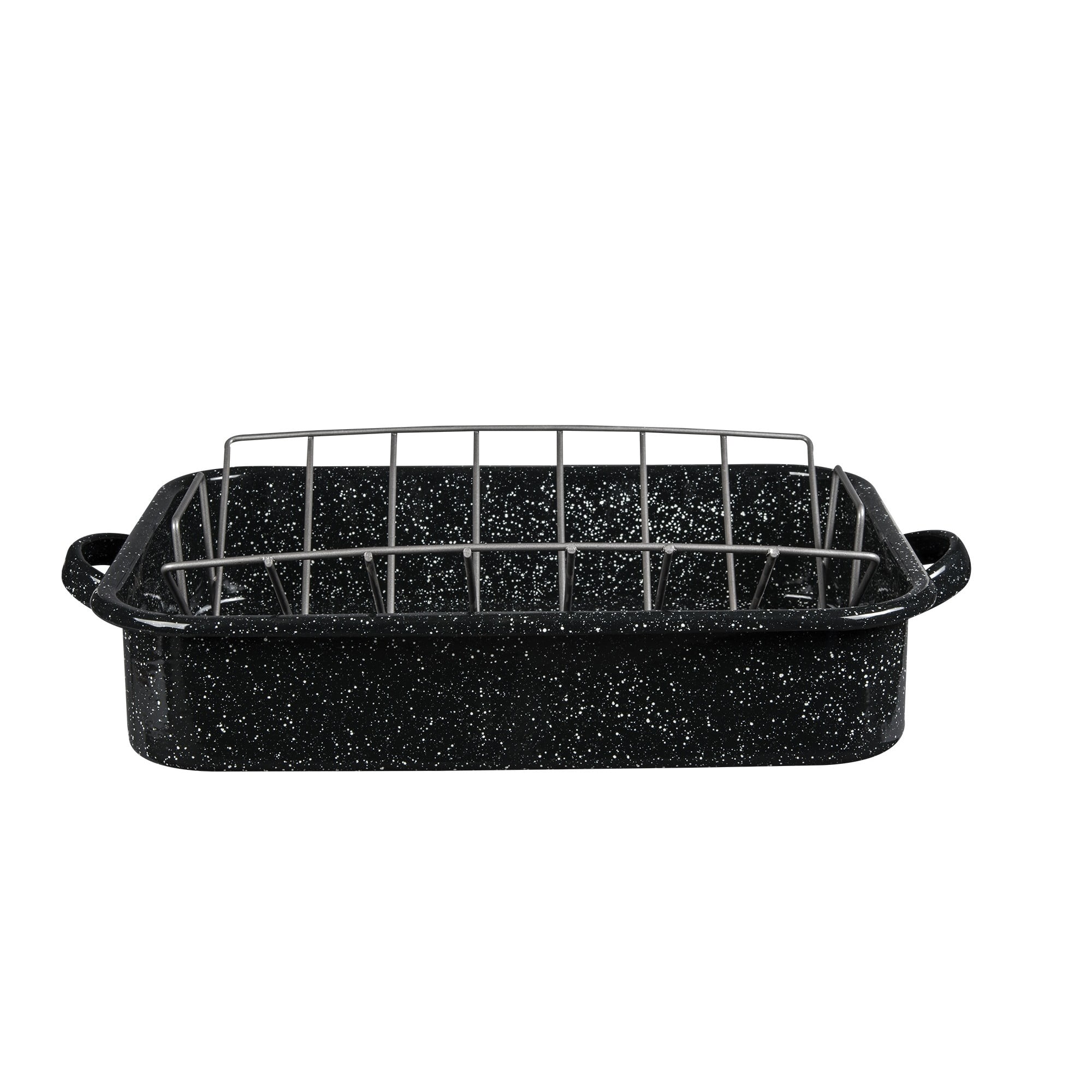 GraniteWare Open Rectangular Roaster with V-Rack 319866 - Walmart.com