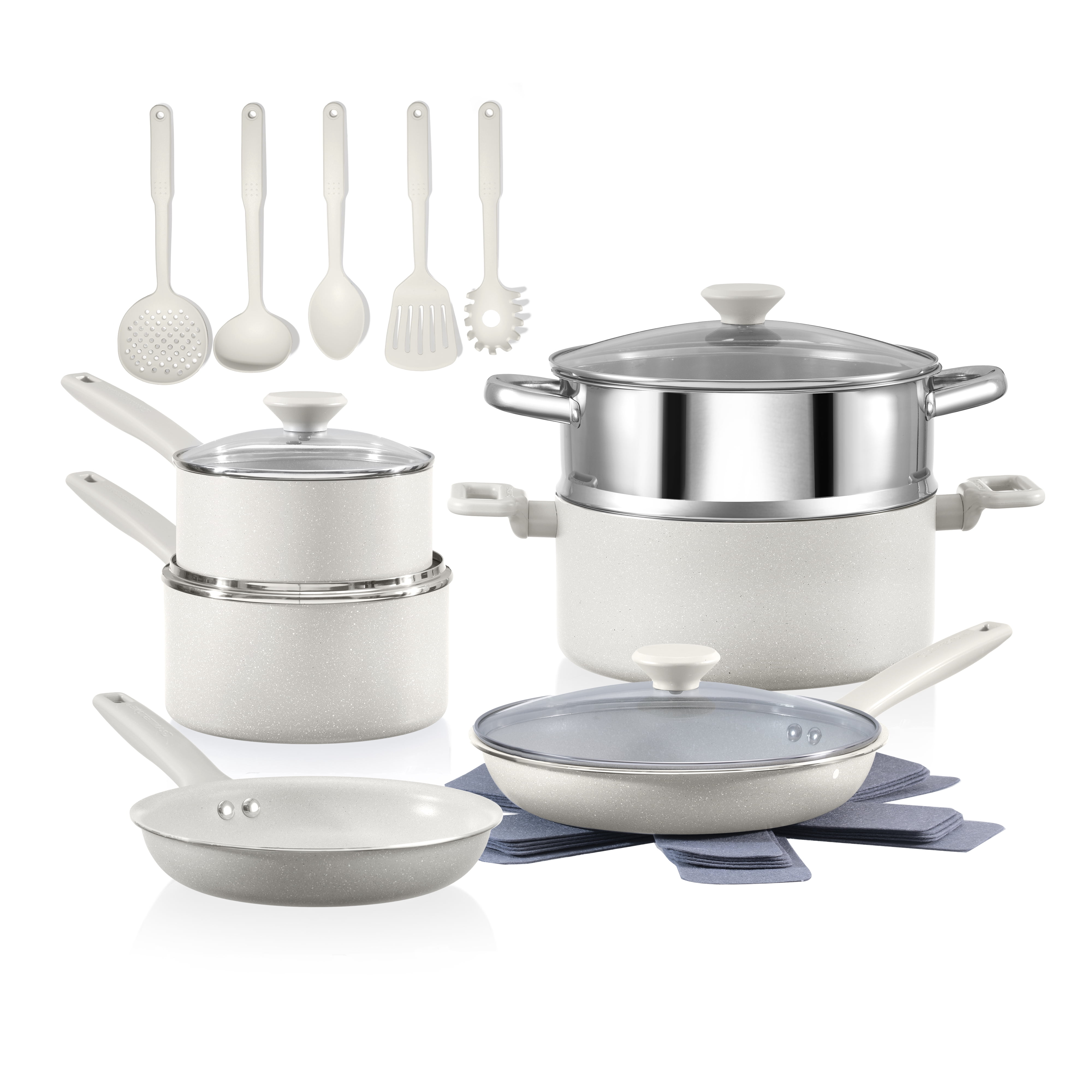 Granitestone 20 Pc Pots and Pans Set Non Stick Cookware Set with ...