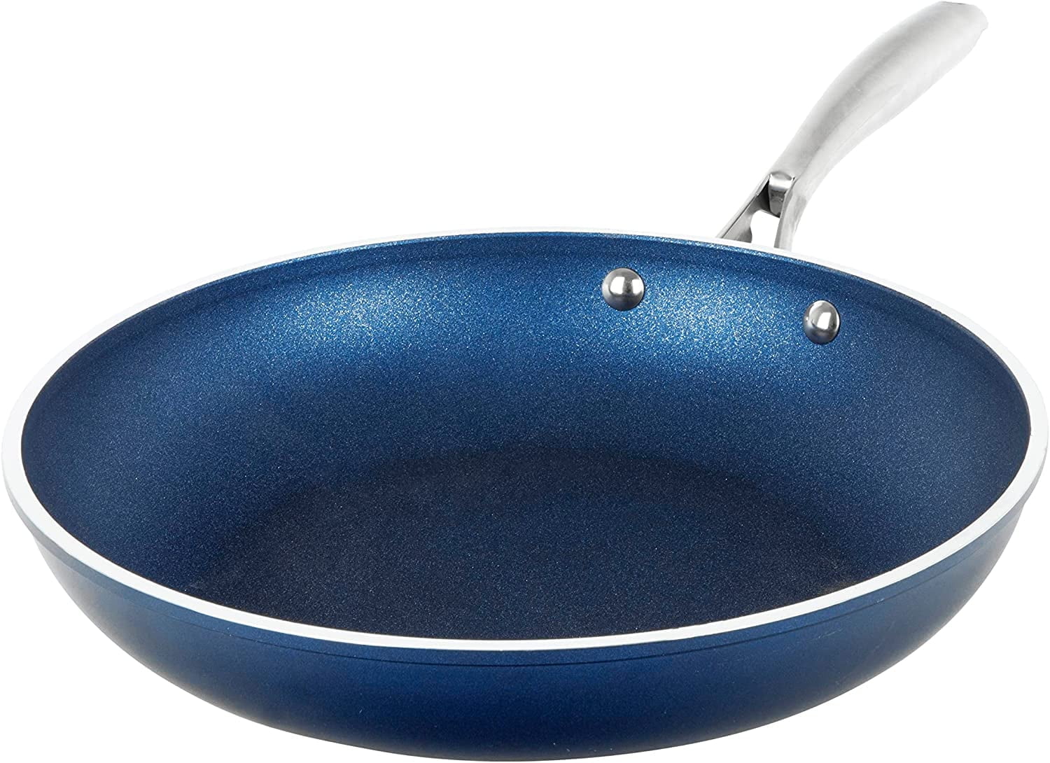 "Granitestone 12"" Blue Fry Pan, Nonstick, Easy Clean, Safe Granite ...