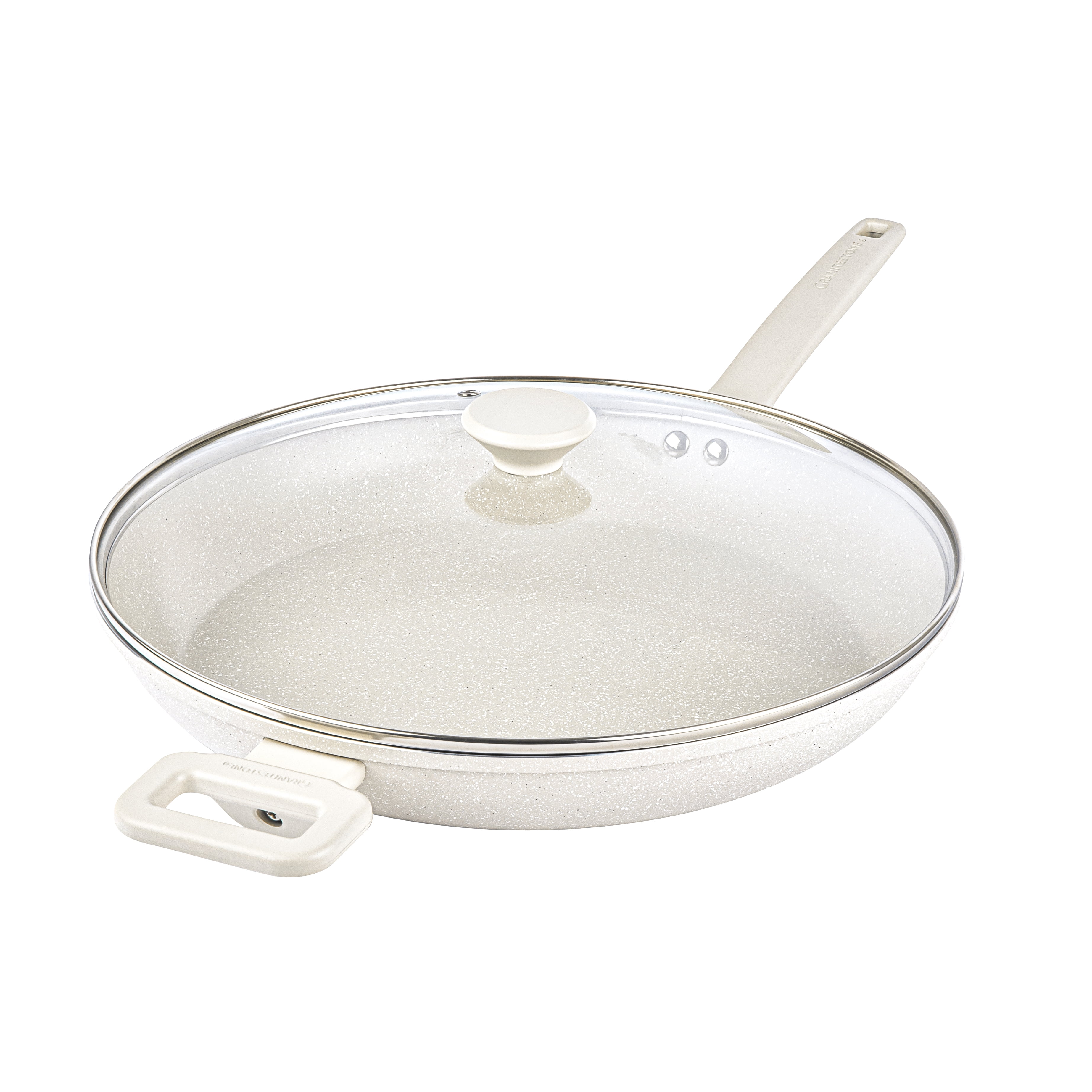 Granitestone 14 Inch Non Stick Frying Pans with Lid, Large Frying Pans ...