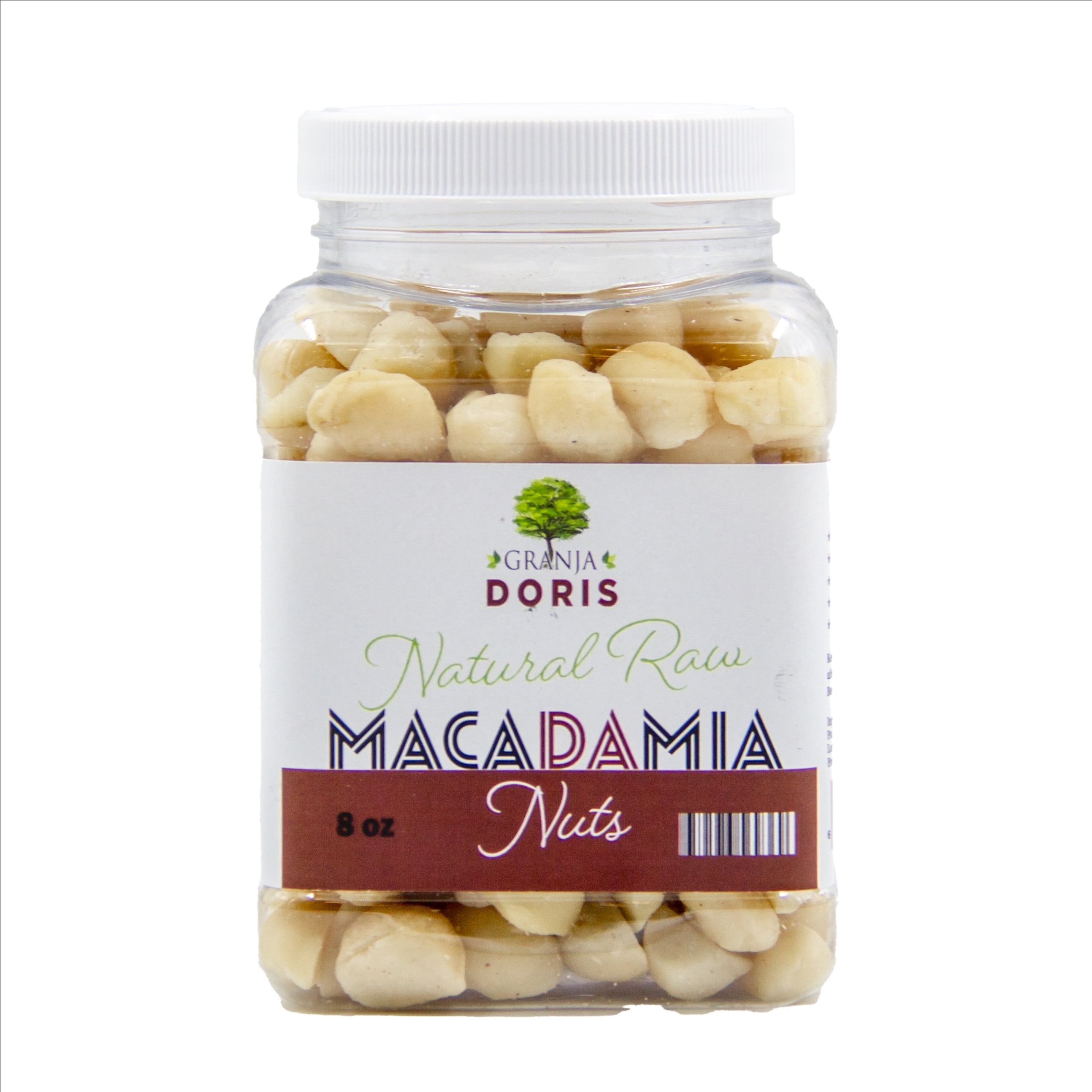 Granja Doris 8 oz Vegan, Keto, Kosher Friendly Natural Raw Macadamia Nuts - Unsalted Pieces ...