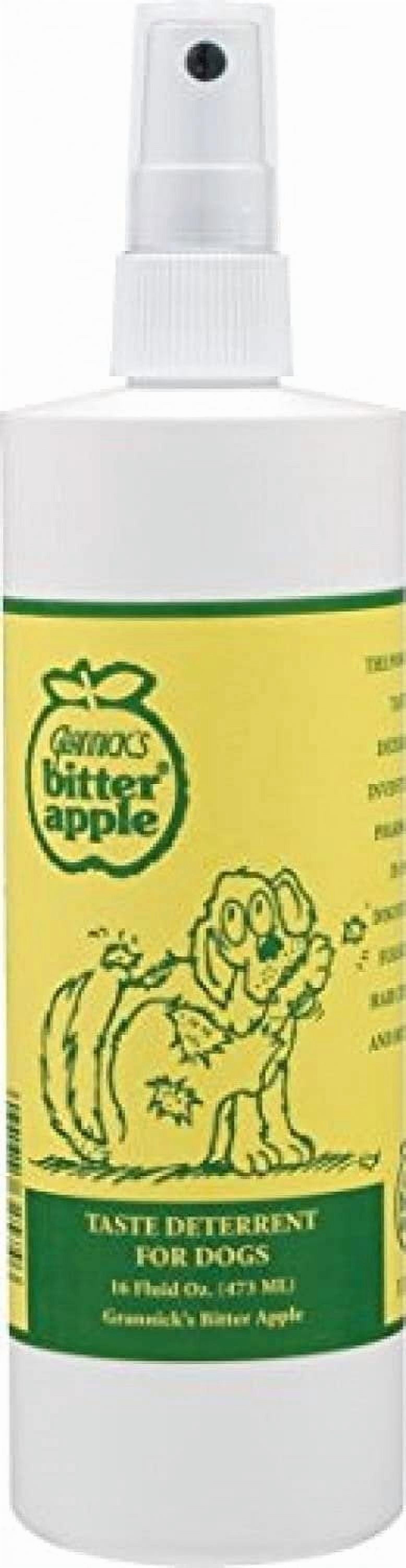 Grannick's Bitter Apple Taste Deterrent Spray for Dogs - Prevents Fur ...