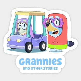 Grannies And Other Stories Sticker Bluey Stickers For Kids, Bluey ...
