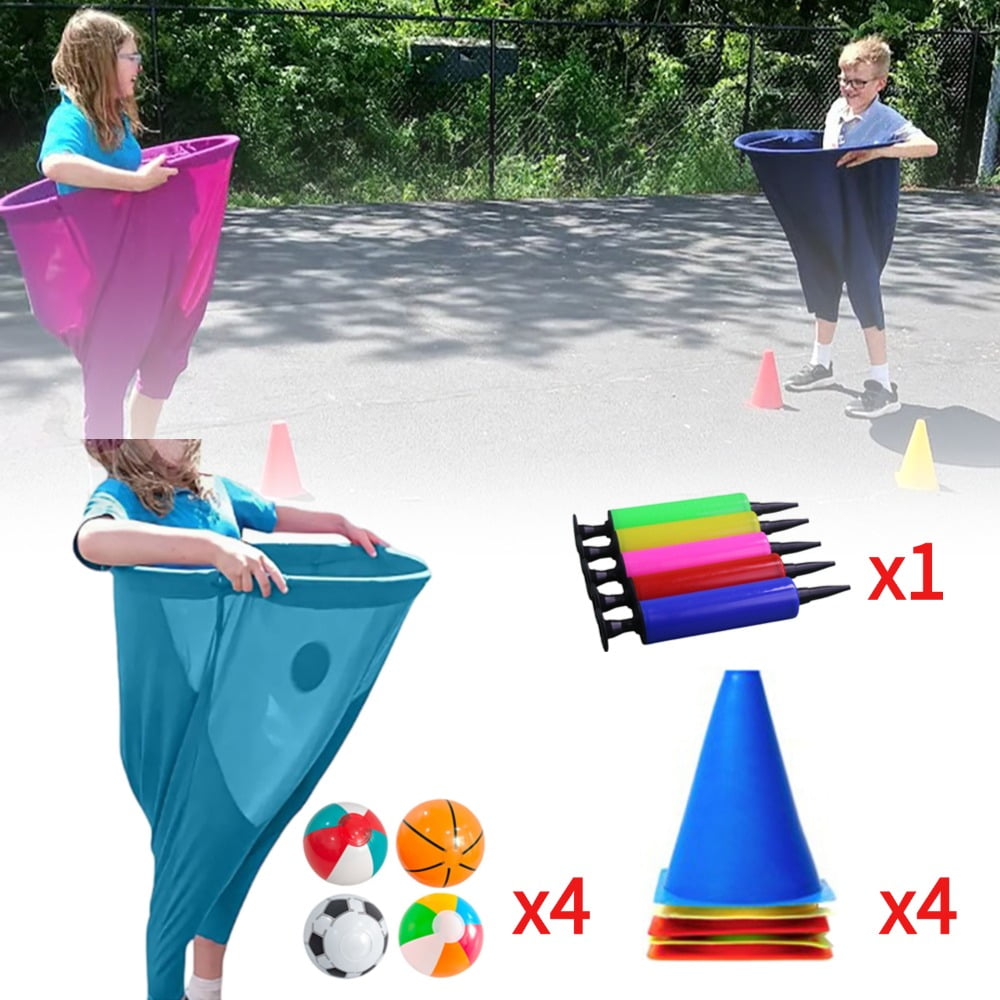 Granny Pants Outdoor Party Game - 4/8 Player Giant Pants Relay Set ...