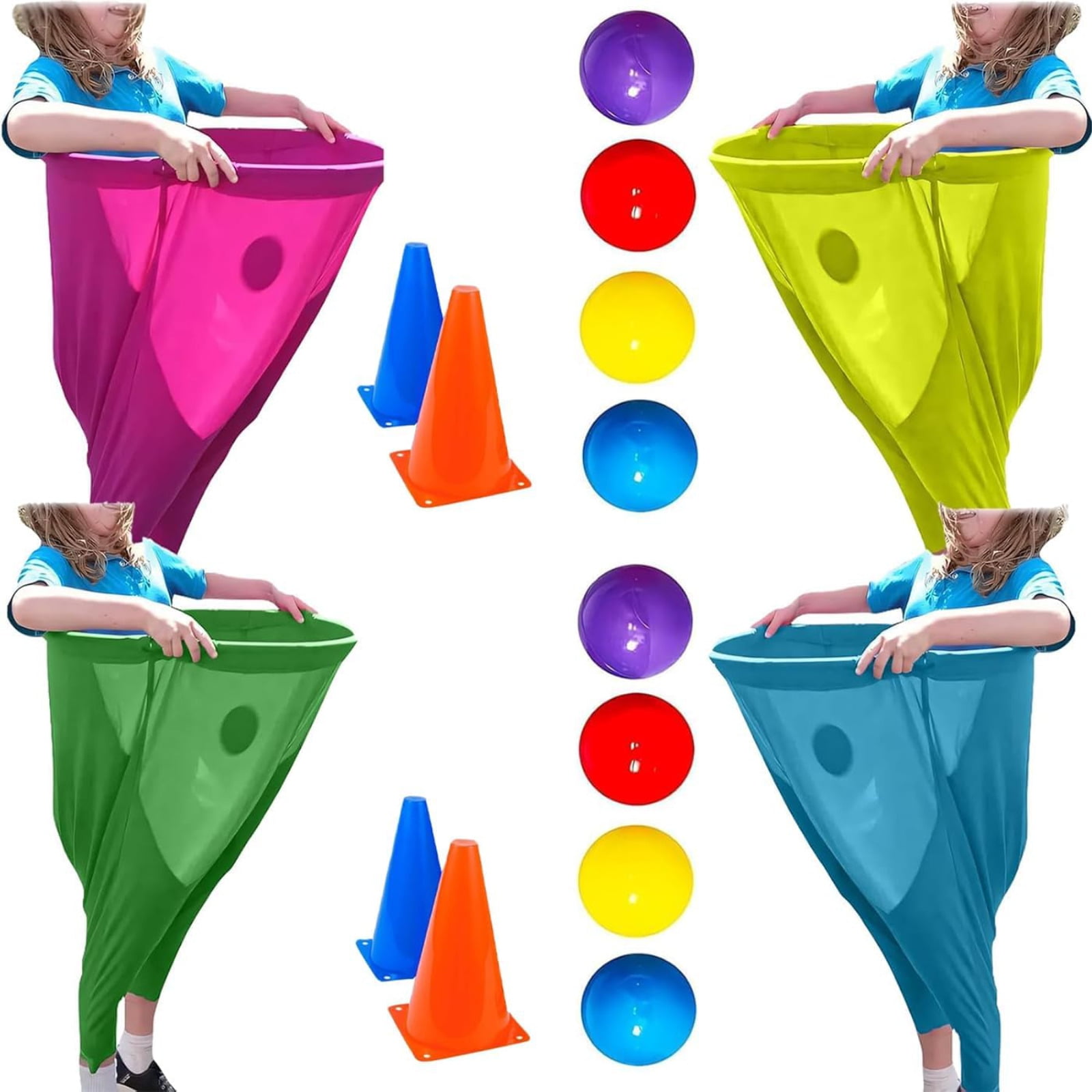 Granny Pants Yard Game Set Giant Outdoor Party Game Pants with Bouncy ...