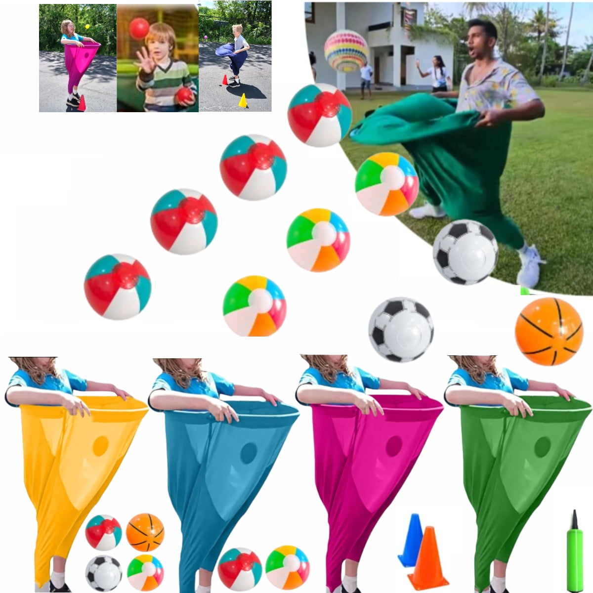Granny Pants Yard Game Sets, 1Pcs Freaky Party Games Pants with Bouncy ...
