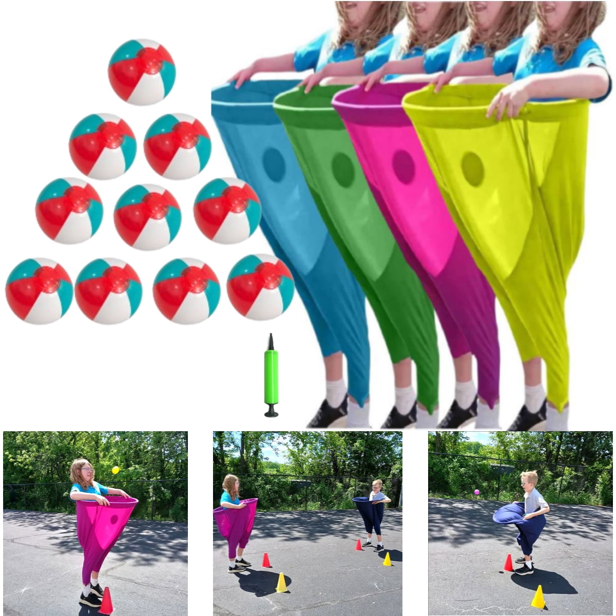 Granny Pants Yard Game Sets, Freaky Party Games Pants with 2 Bouncy ...