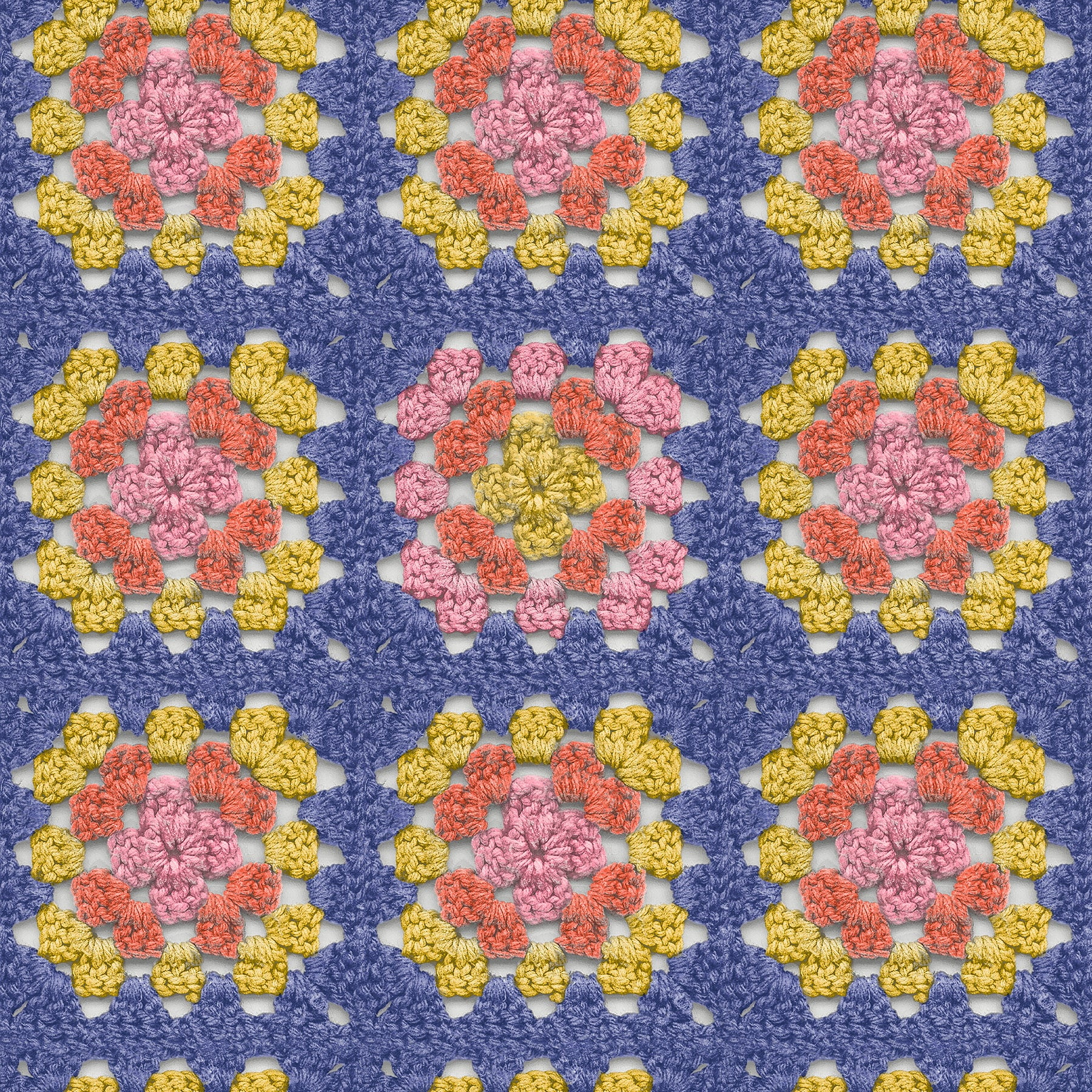 Granny Square Peel & Stick Wallpaper - Walmart.com