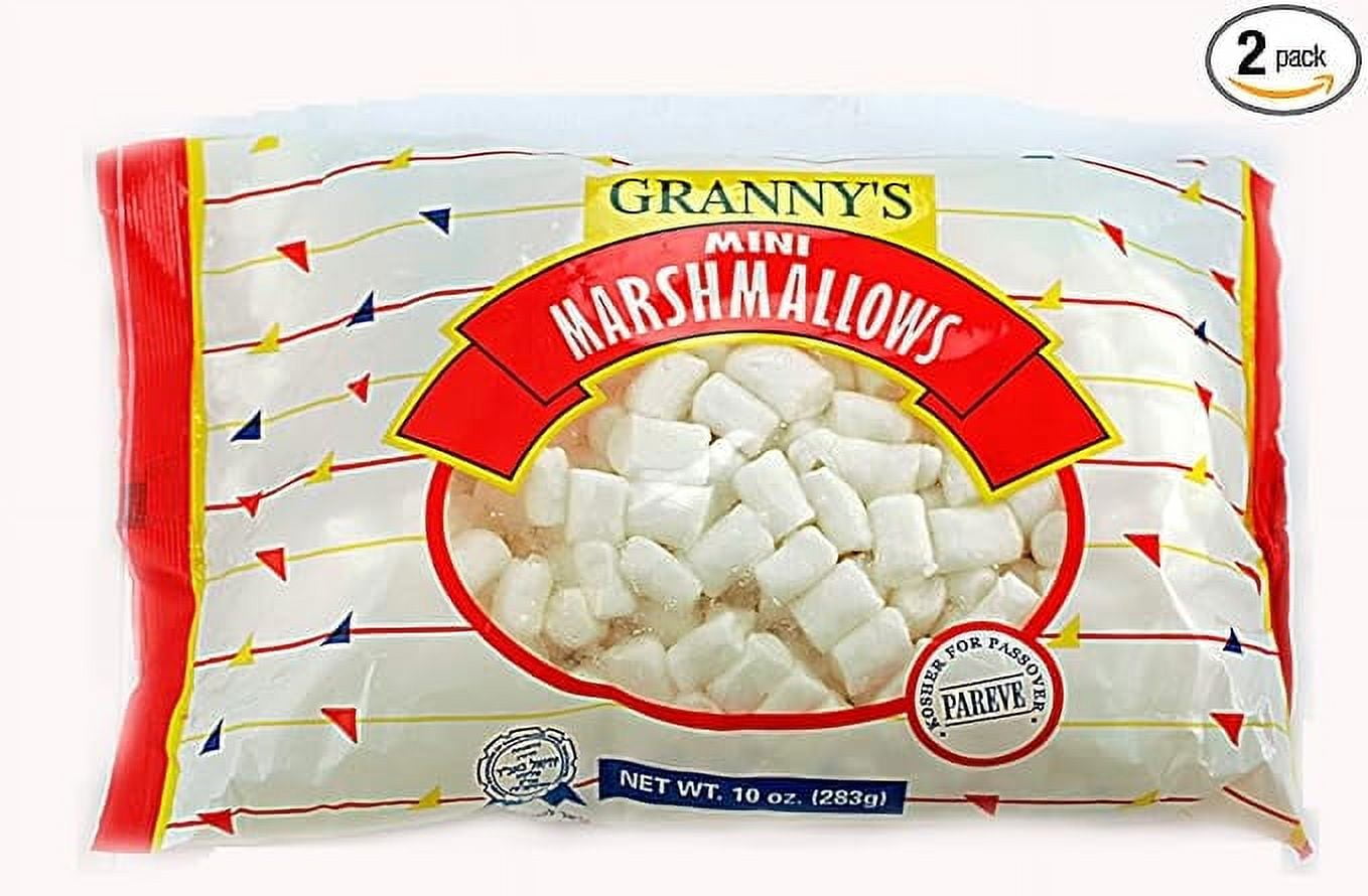 Granny's Mini White Marshmallows, 10oz Bag (2Pack) | Meat Free, Gluten ...