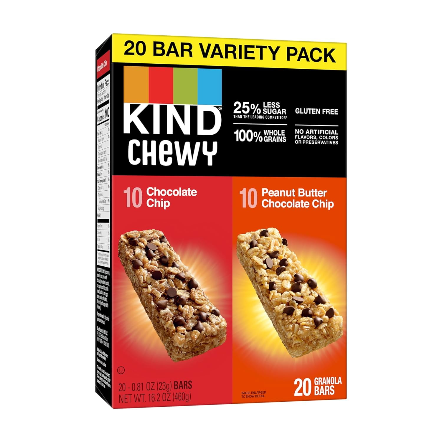Granola Chewy Bar, Variety Pack, Gluten Free, 4 Packs of 20-0.81Oz Bars ...