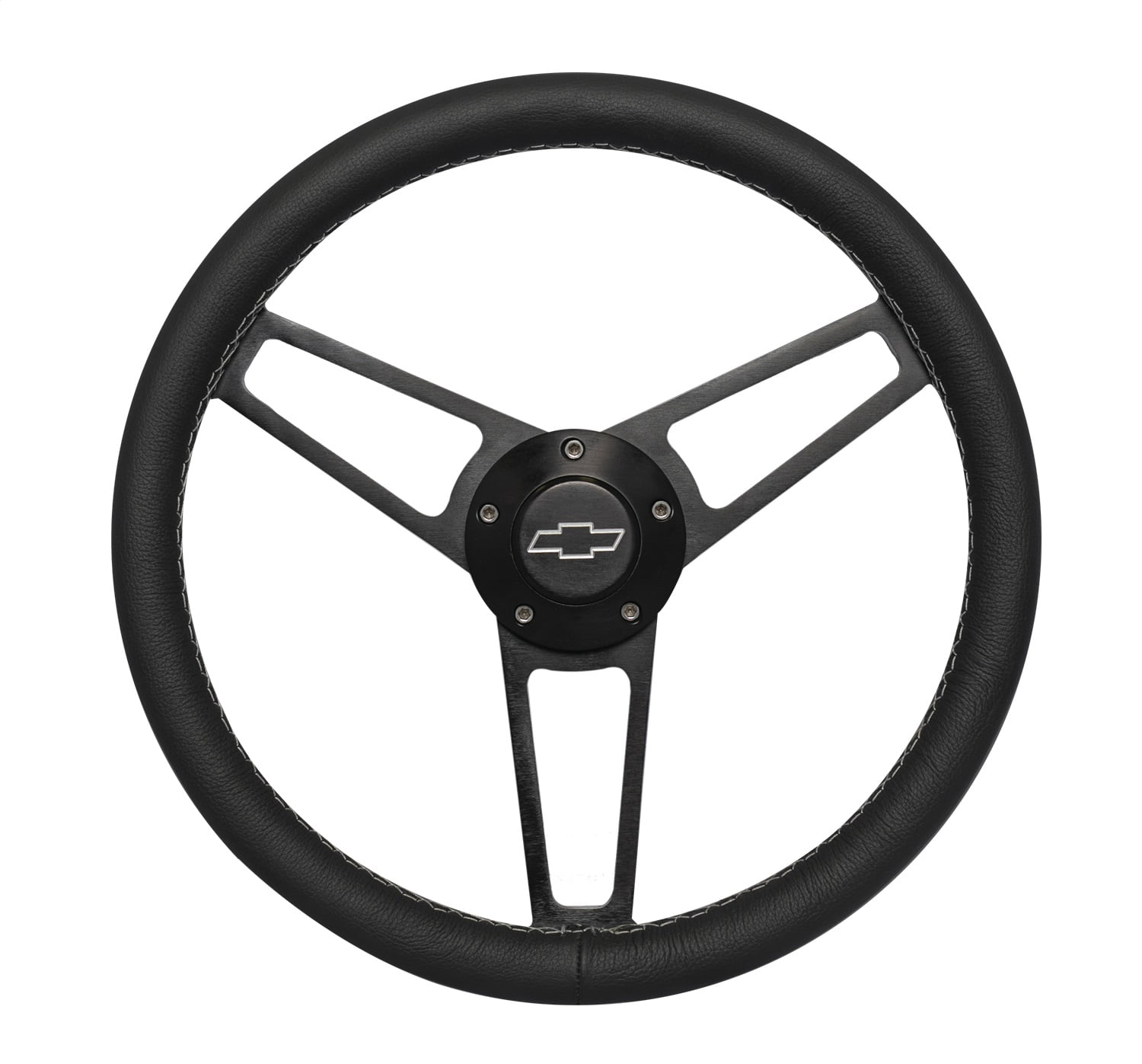 Grant 1906 Billet Series Leather Wheel; Chevrolet Horn Button ...