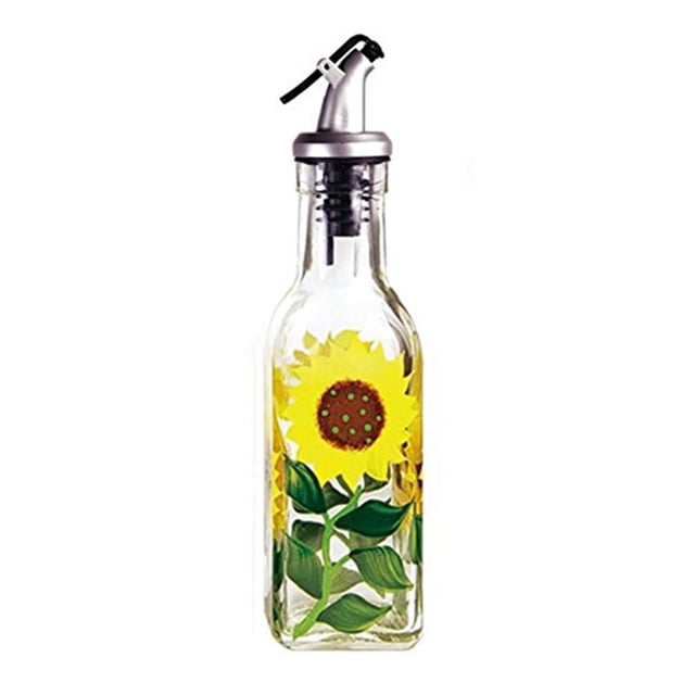 Grant Howard 39152 Hand Painted Sunflowers Glass Oil Vinegar Cruet ...