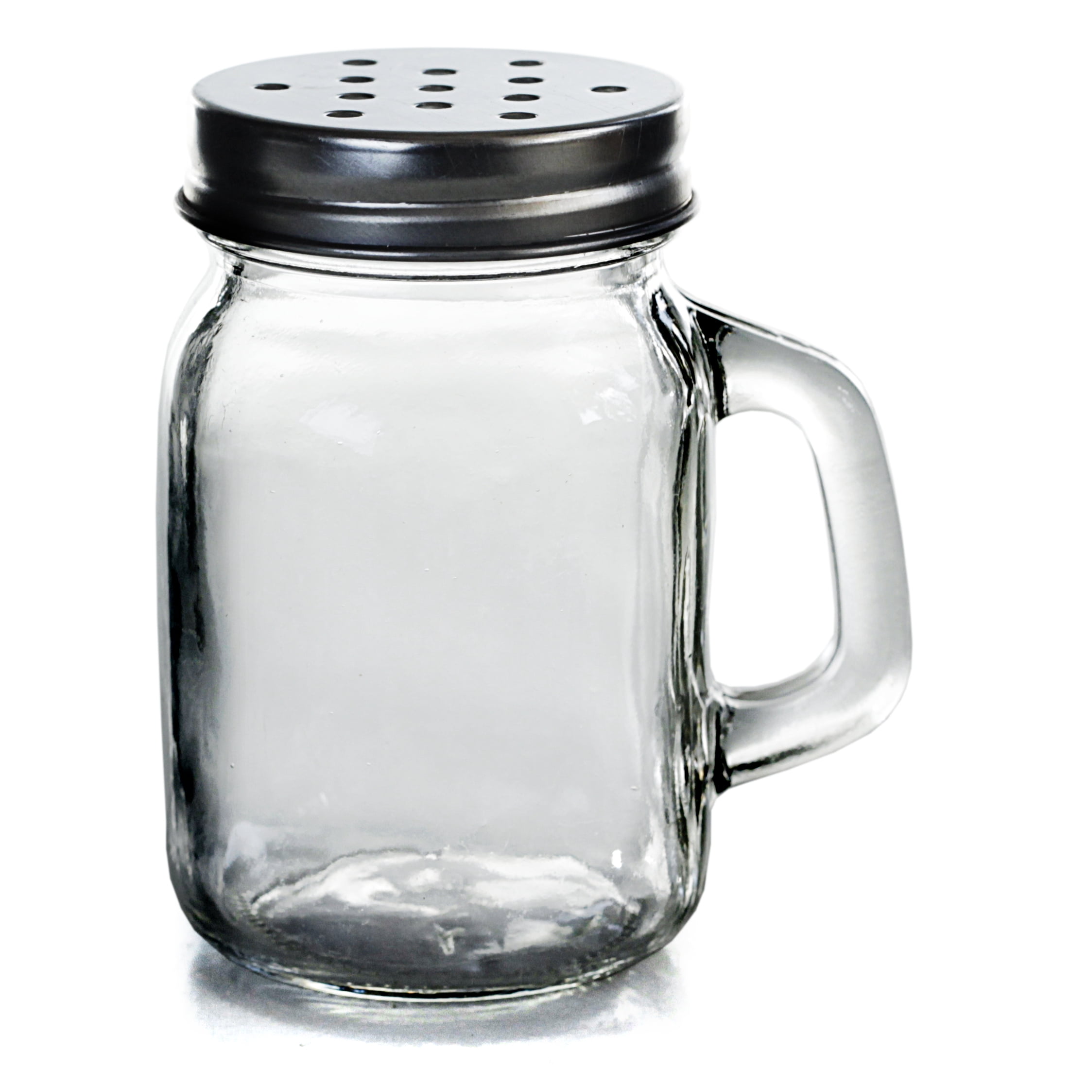 Grant Howard Glass Mini Mason Jar 4 Ounce Spice Shaker, Set of 12 ...