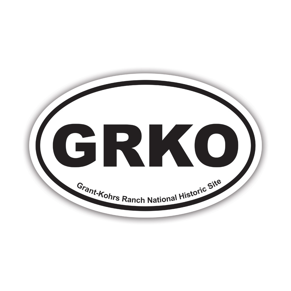 Grant-Kohrs Ranch National Historic Site GRKO Oval Sticker Decal - Self ...