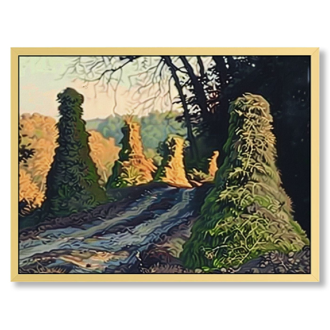 Grant Wood Prints - Iowa's Corn Field Poster - Fine Art Prints ...