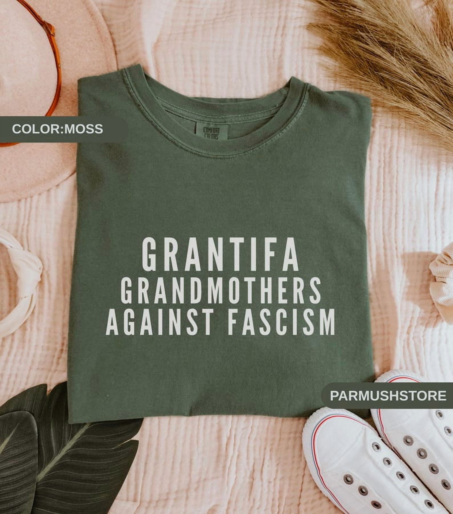 Grantifa Grandmothers Against Fascism T-Shirt - Comfort Colors ...