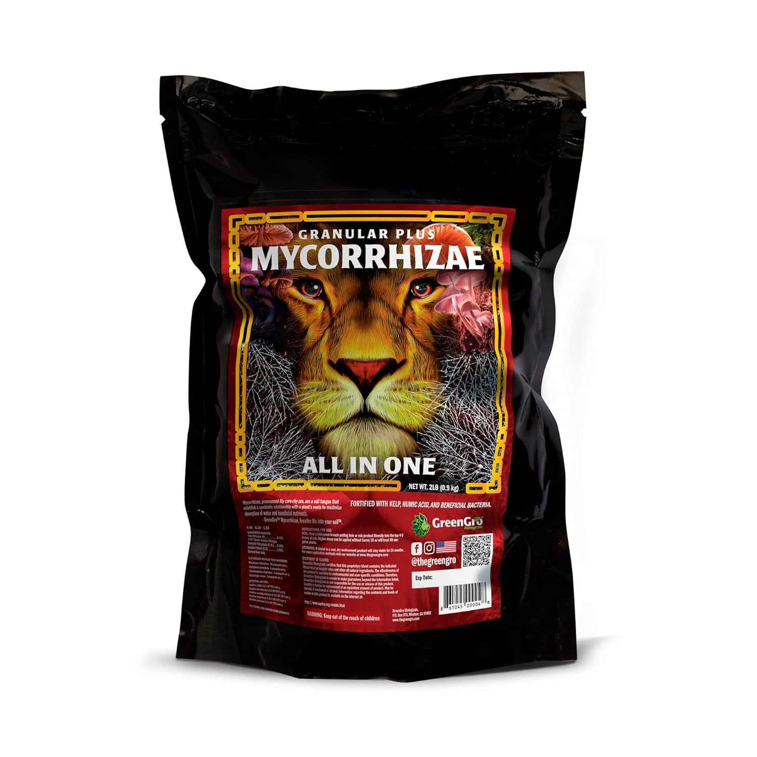 Granular Plus Mycorrhizae - 2 lb Pouch by GreenGro Biologicals ...