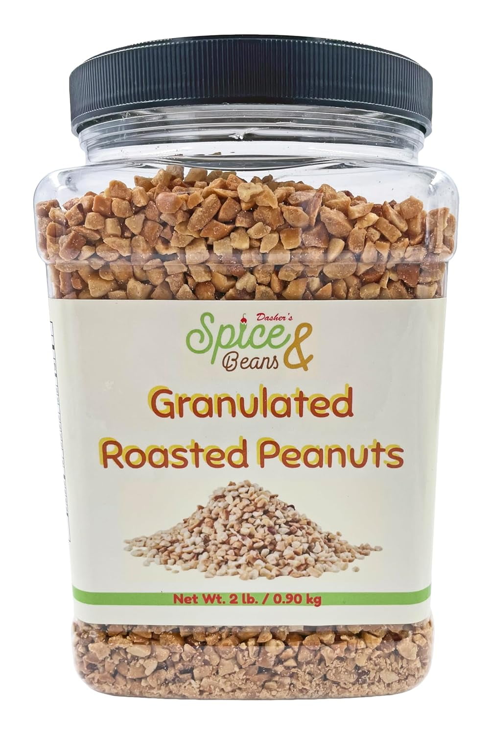Granulated Roasted Peanuts | 2lb Container | by Dasher's Spice & Beans - Walmart.com