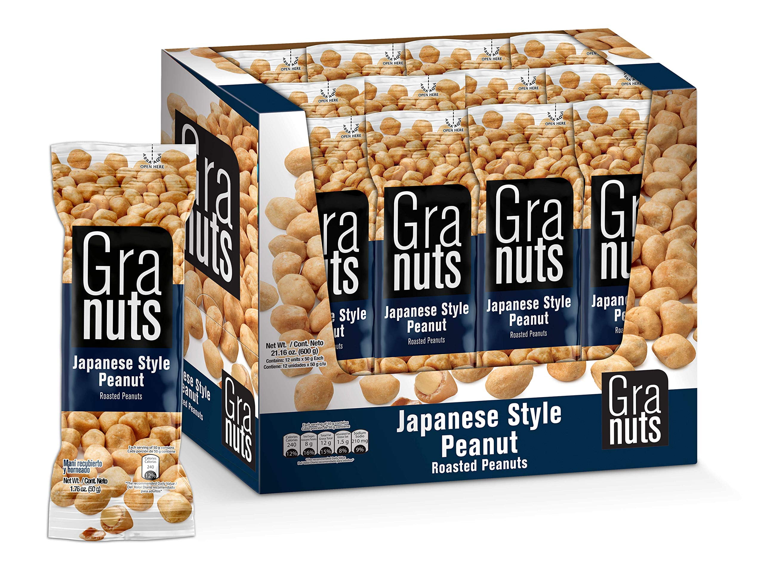 Granuts Japanese Style Peanuts DPF11 | Soft, Baked Peanuts | Light Soy ...
