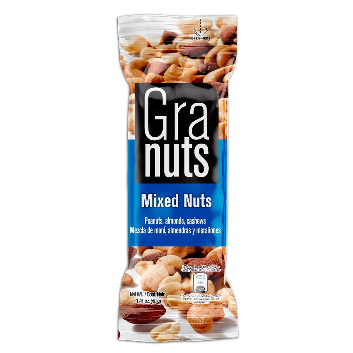 Granuts Crunchy Mixed Nuts, 1.41 Oz, Ct 12 - Walmart.com