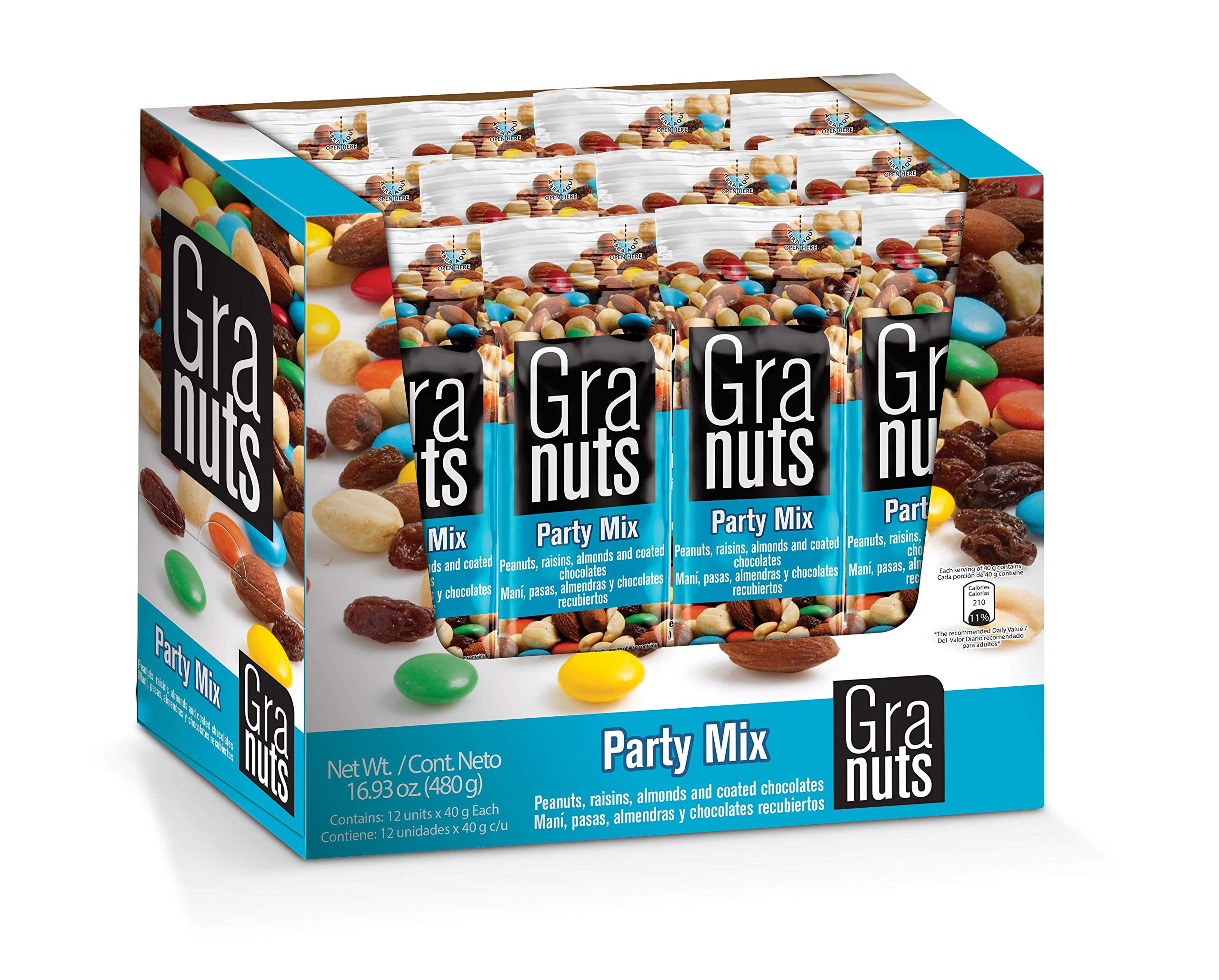 Granuts Party Mix | SBF3 Sweet Chocolate-Coated Candies + Soft Raisins ...