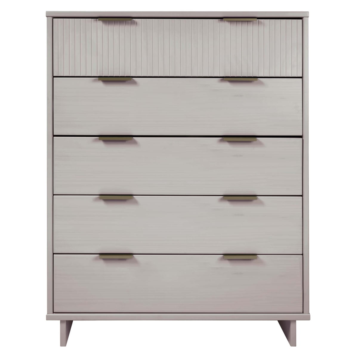 Granville 38 Inch Tall Dresser for Bedroom, 5 Drawer Chest in Light ...
