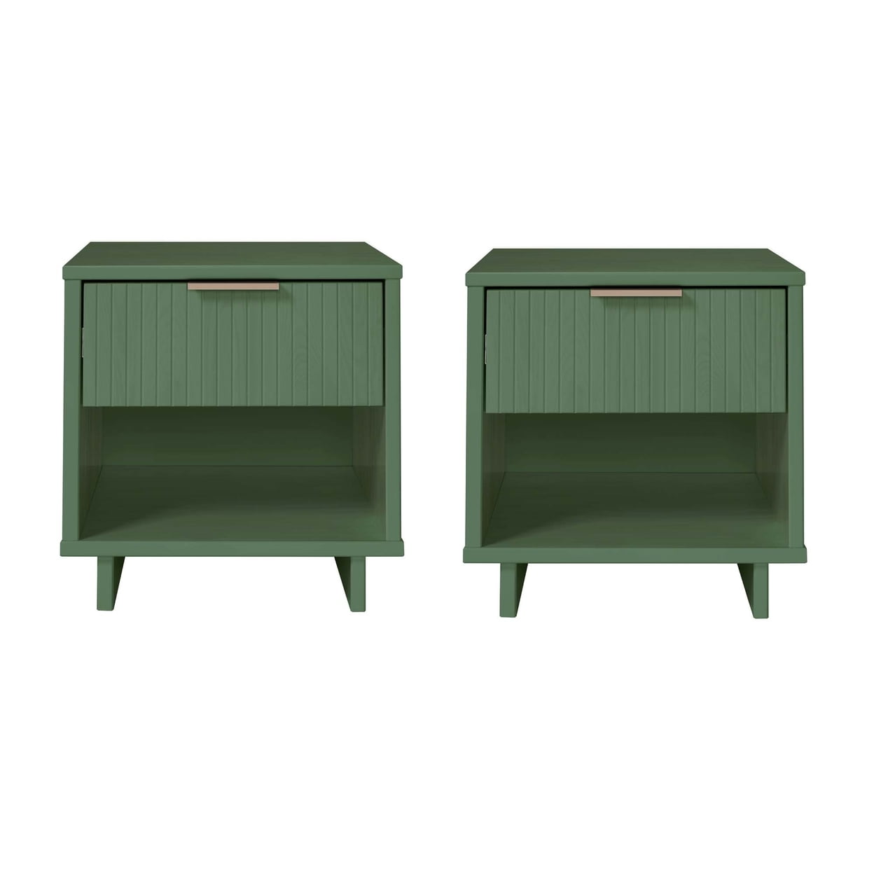 Granville Nightstand 1.0 made from Solid Wood in Sage Green - Set of 2 ...
