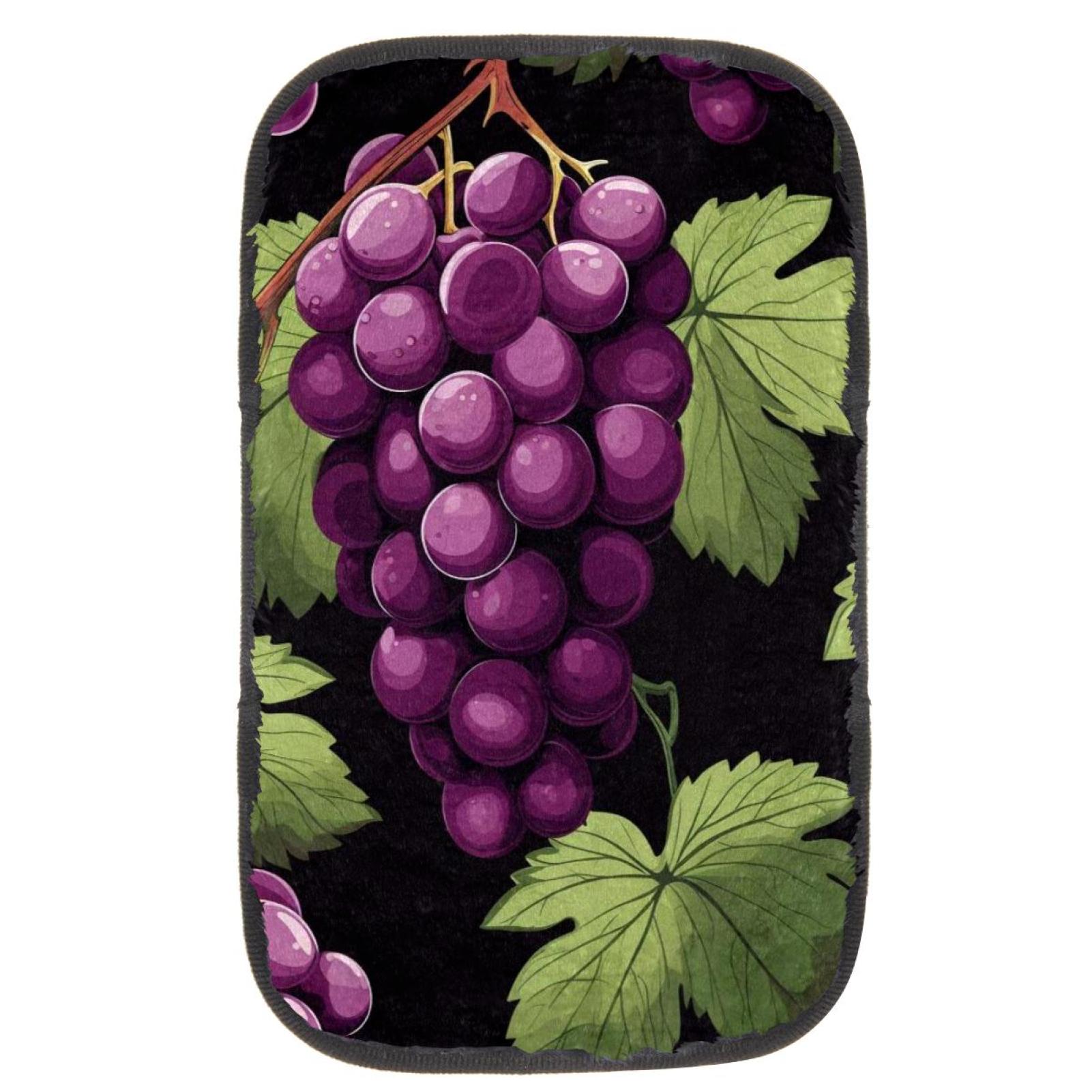Grape 12.5x8.2 Inch Soft Comfortable Furry Printed Car Armrest Cover ...