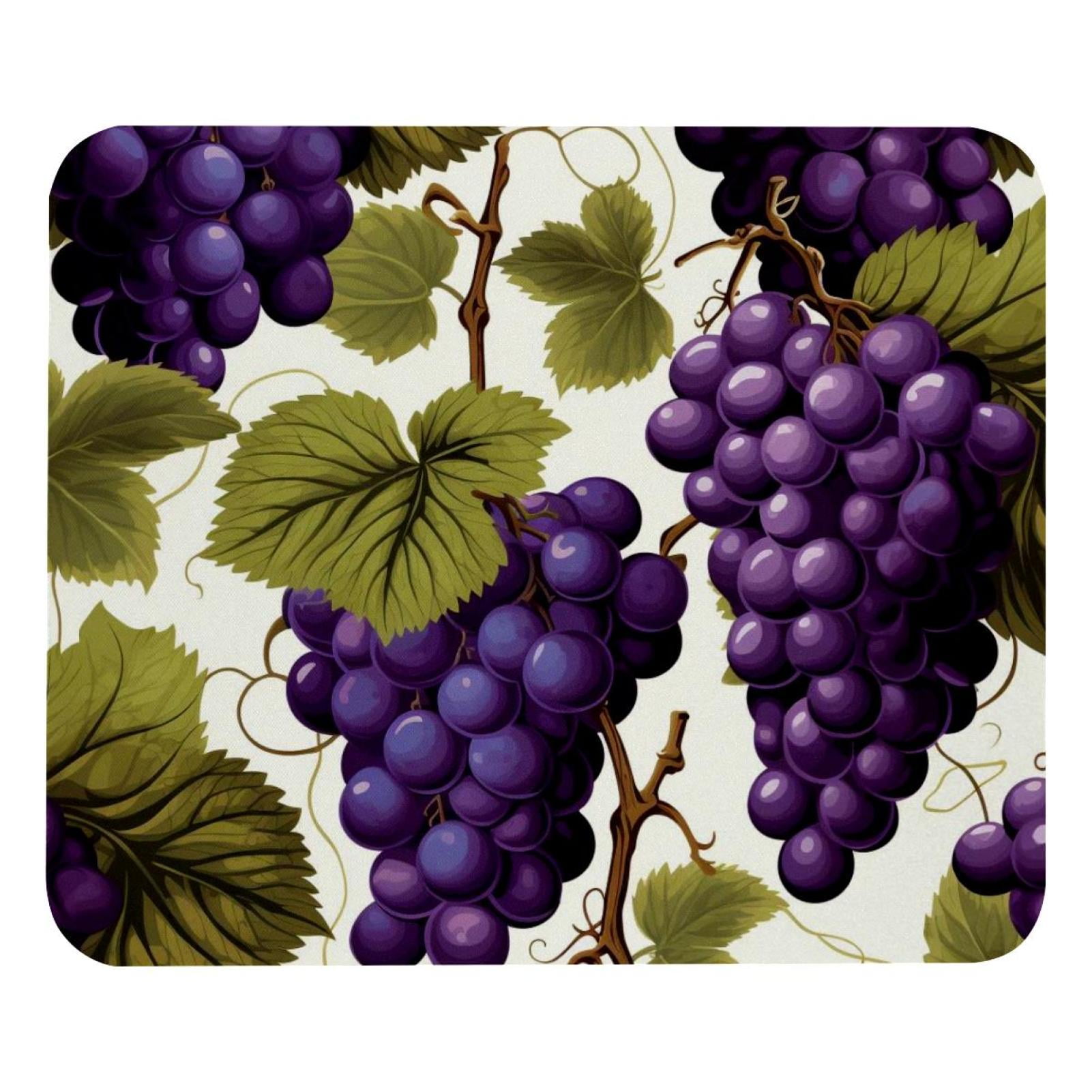 Grape 8.3x9.8 Inch Square Non-Slip Rubber Bottom Mouse Pad, Desk Pad ...