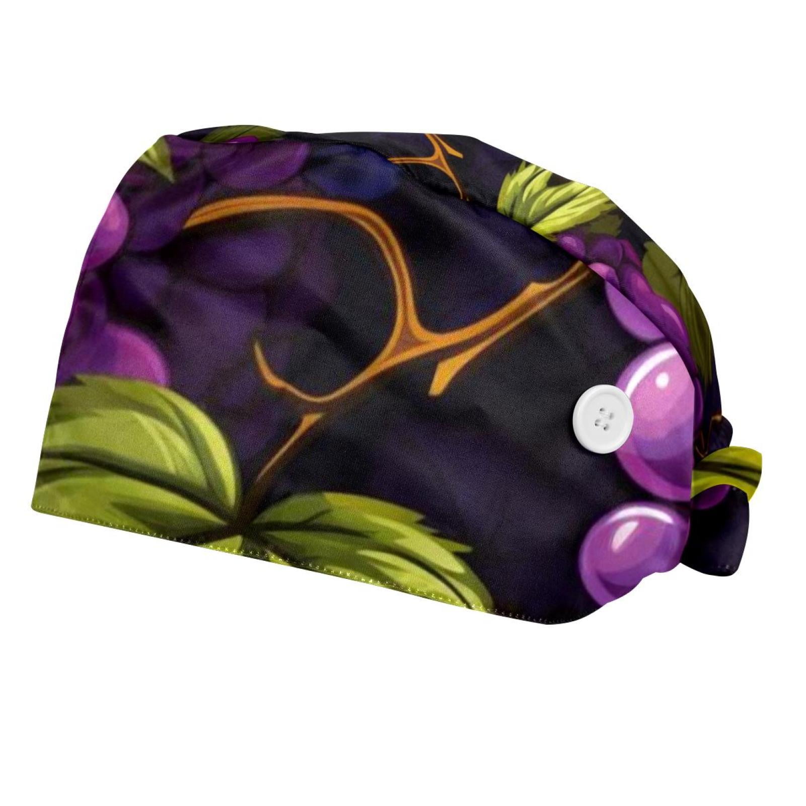 Grape Adjustable Working Caps, Working Caps for Women Men,2 Packs ...