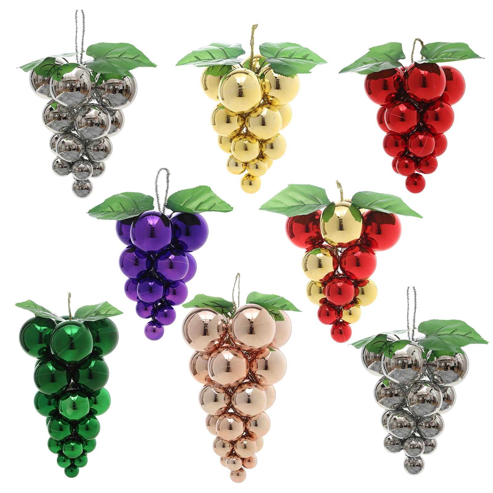 Grape Ball String Ornament Plastic Christmas Tree Ball Decoration Fake ...