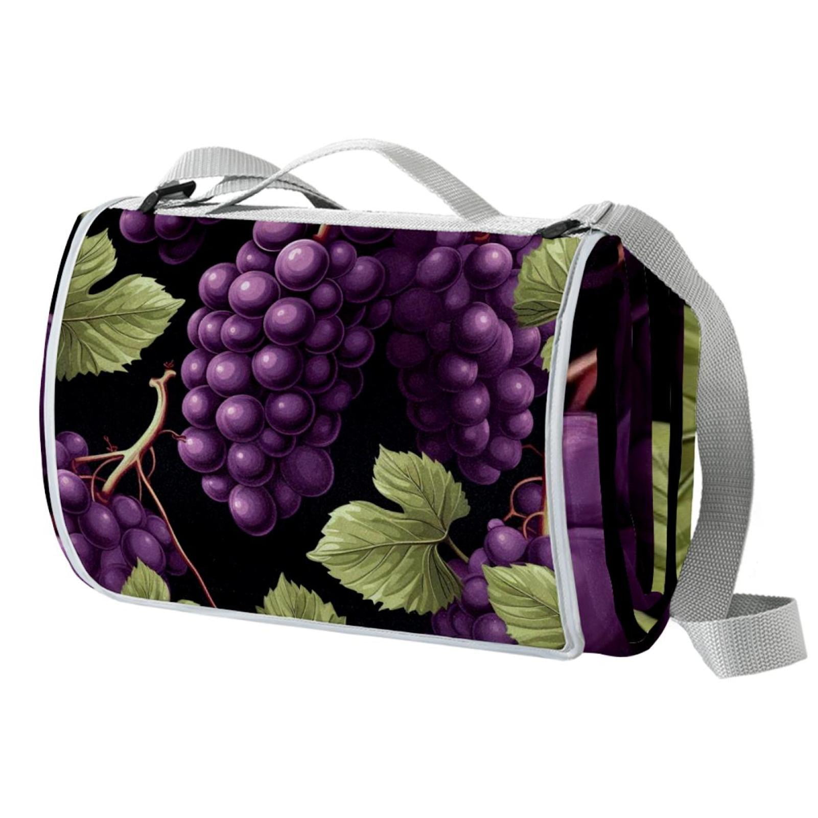Grape Canvas Beach Blanket Picnic Mat for Outdoor Activities ...