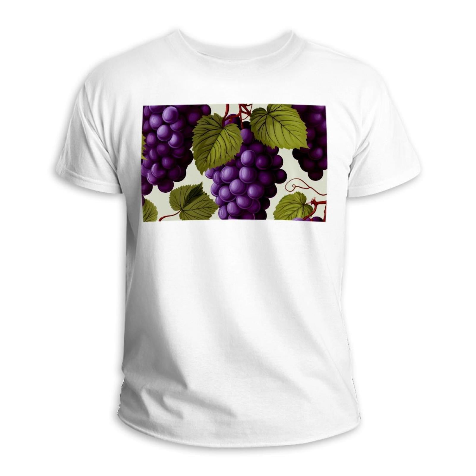 Grape Comfortable Casual Tee with Breathable Fabric - Essential ...