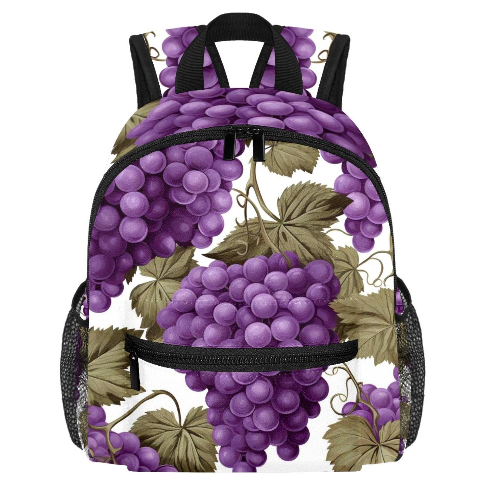 Grape Cute Book Bag with Adjustable Shoulder Strap, Large Capacity ...