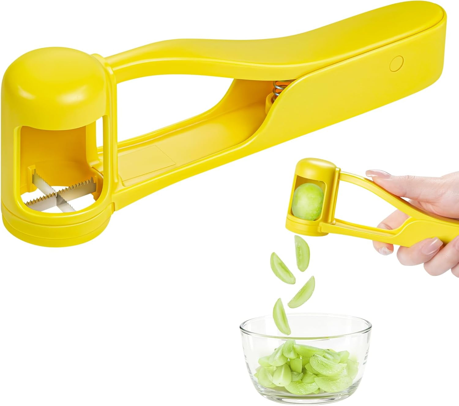 Grape Cutter for Toddlers Purple Stainless Steel Fruit Cutting Tool 1-3 ...