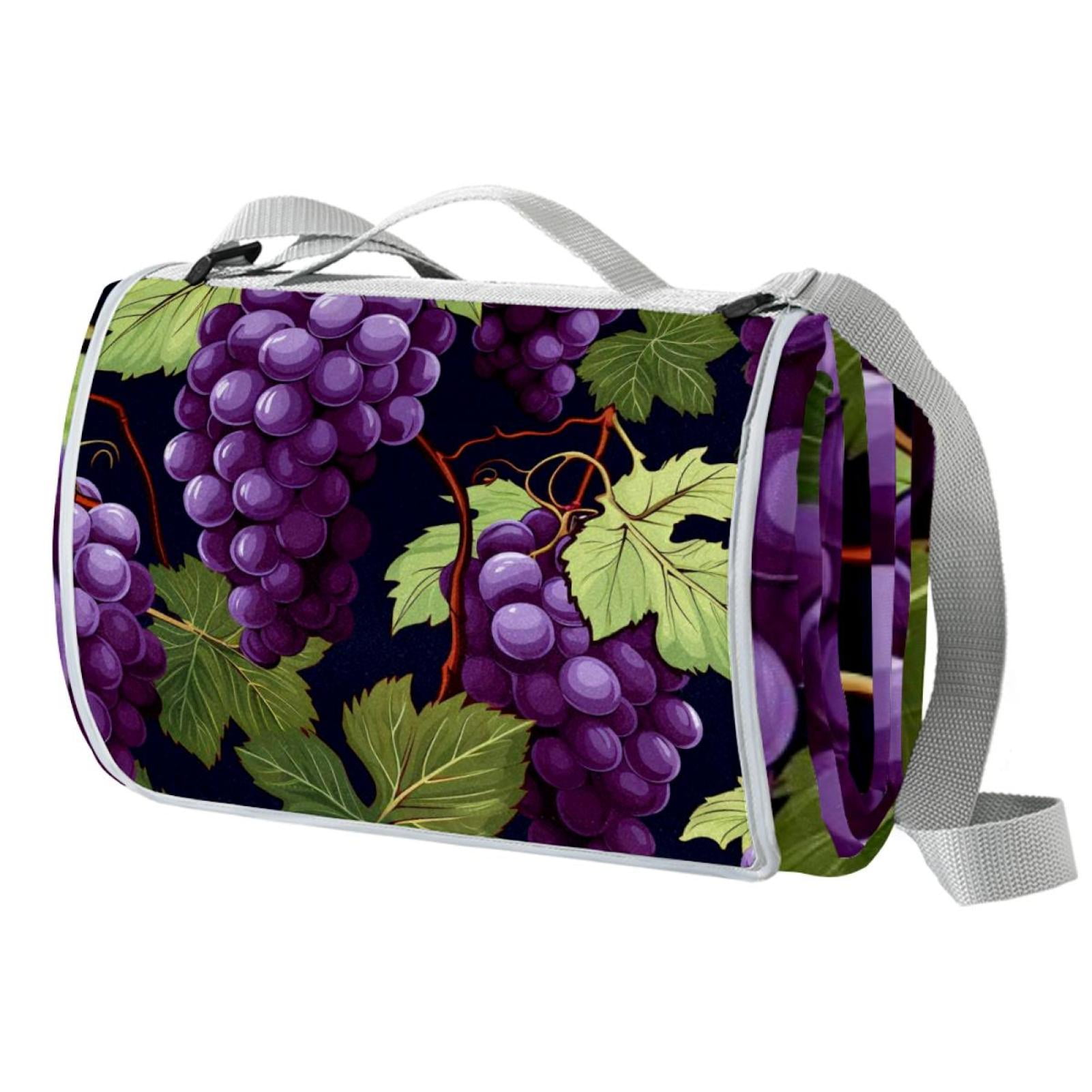Grape Extra Large Canvas Picnic Blanket Waterproof Backing, Portable ...