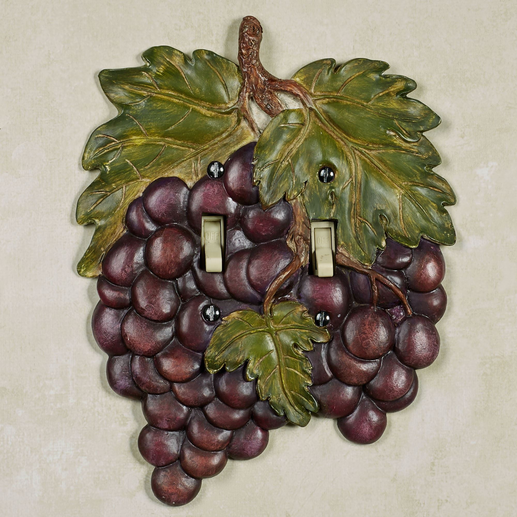 Grape Harvest Realistic Grapes Switchplate Double Switch - Walmart.com