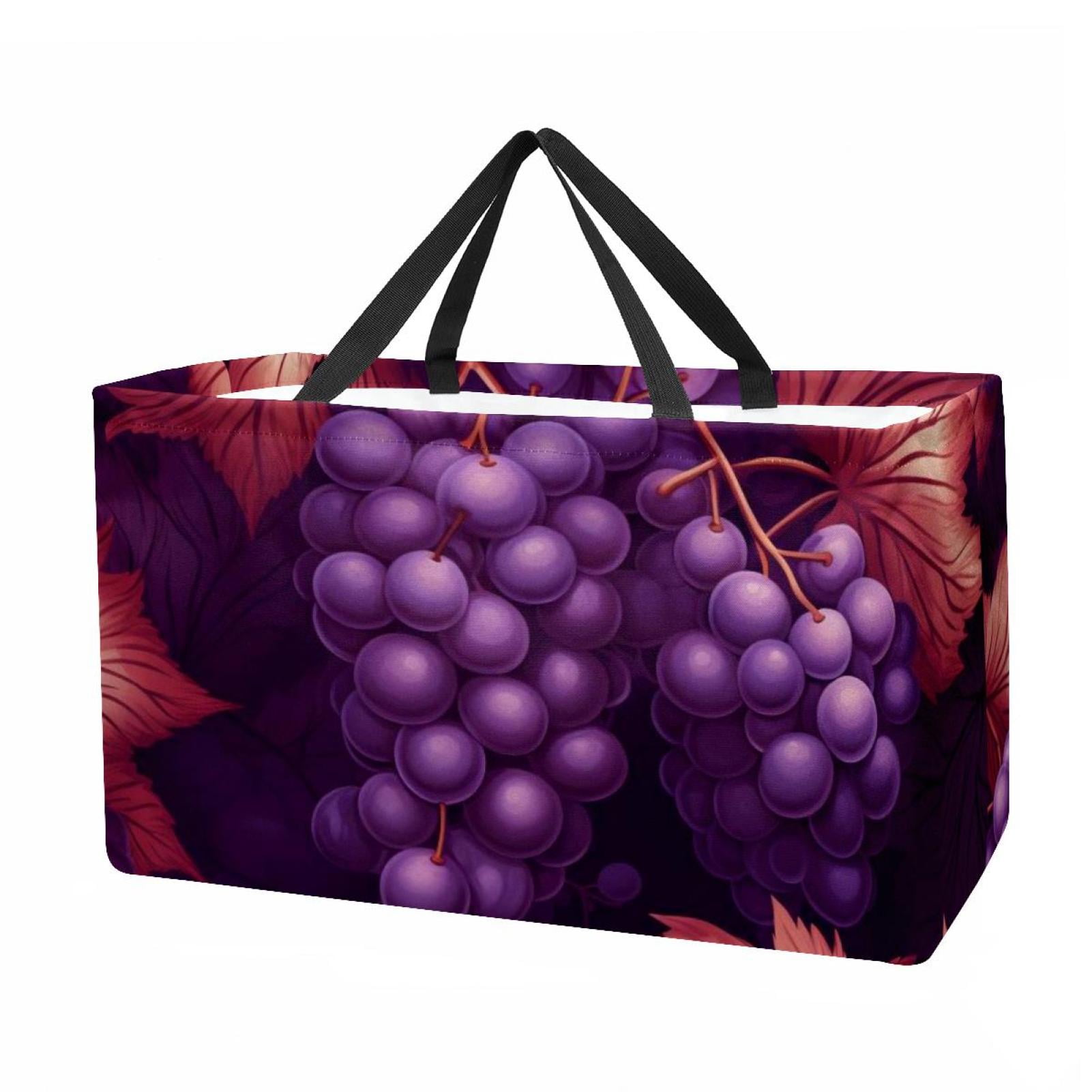 Grape Large Oxford Cloth Laundry Organizer Cube Organizer Easter Basket ...
