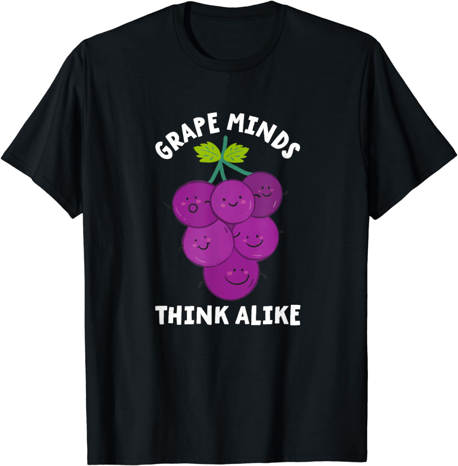 Grape Minds Think Alike - Funny Fruit T-Shirt - Walmart.com