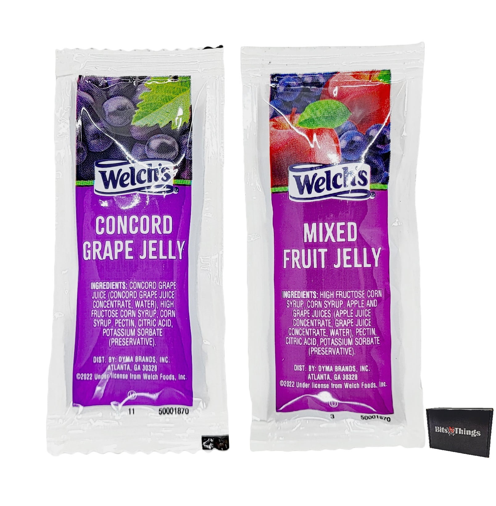 Grape & Mixed Fruit Jelly Variety Pack | 10 Gram Portion Packets - 200 ...