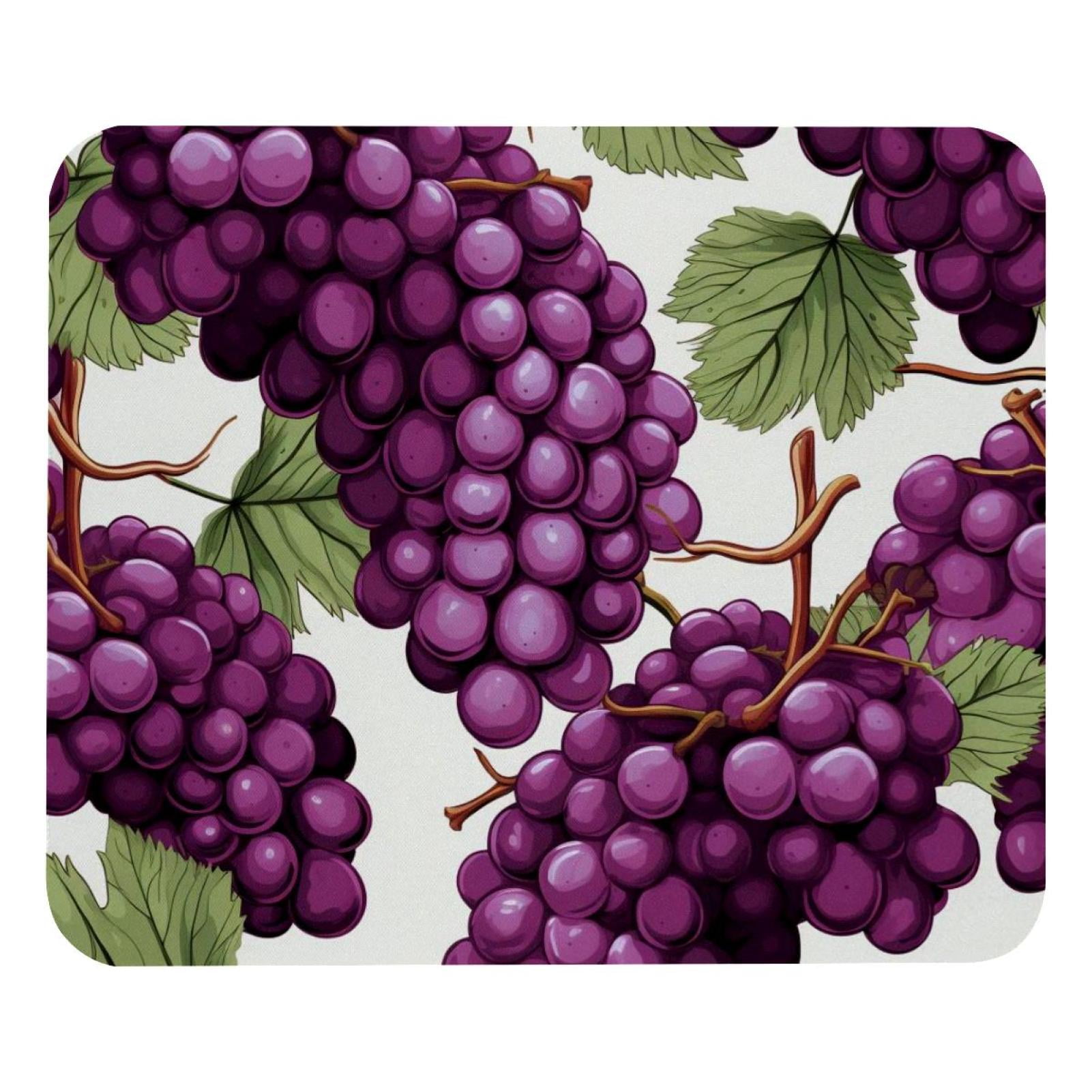 Grape Mouse Pad, Rubber Base Computer Mouse Pads for Wireless Mouse ...