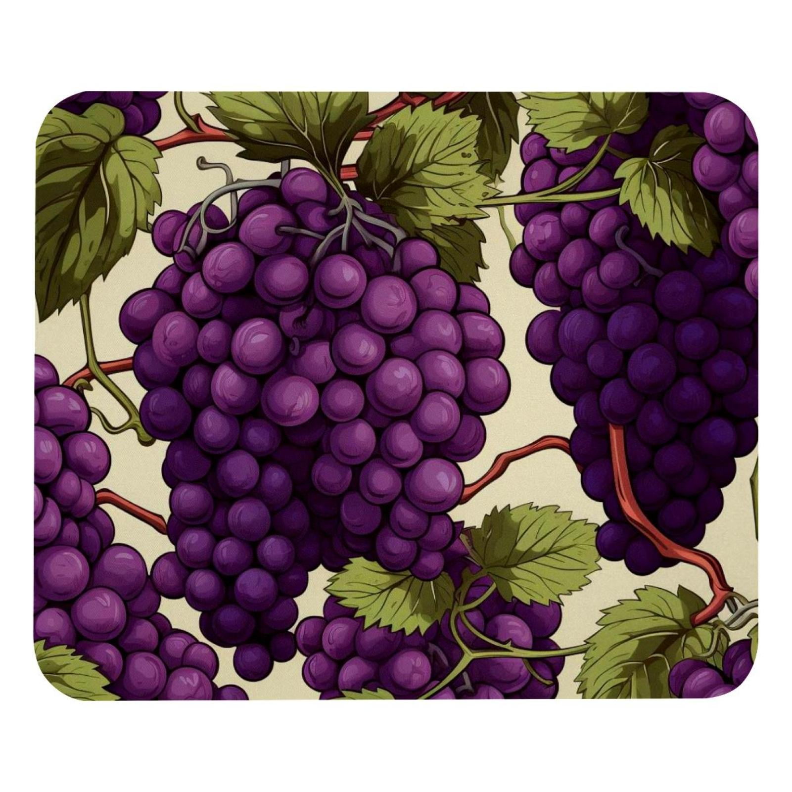 Grape Mouse Pad, Rubber Base Computer Mouse Pads for Wireless Mouse - Walmart.com