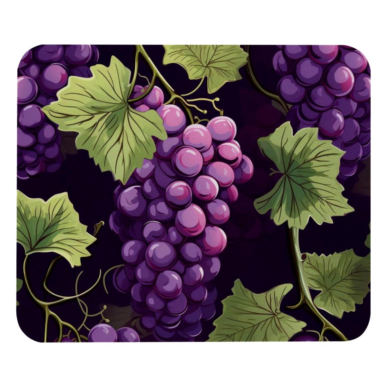 Grape Mouse Pad for Laptop Wireless Mouse Home Office Travel, Portable & Washable - Walmart.com