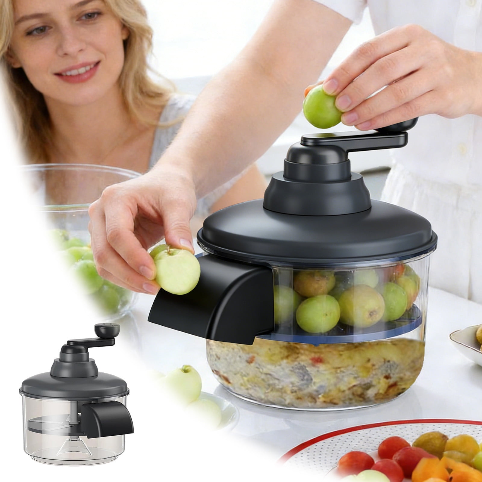 Grape Peeler Hand Crank Skin Removal 2026 Grape Peeling Machine Food ...