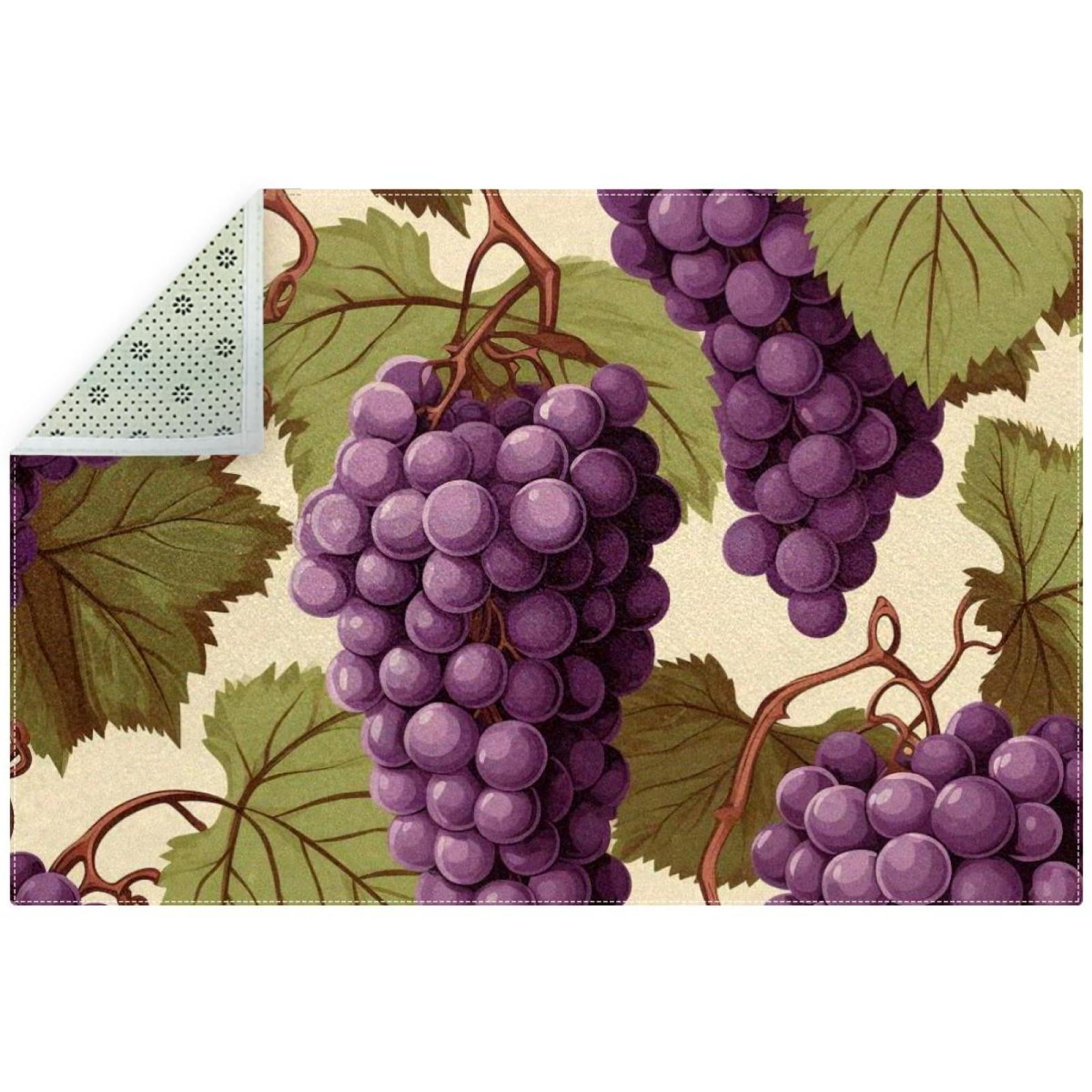 Grape Polyester Office Mat - Right-Angle Floor Protector for Comfort ...