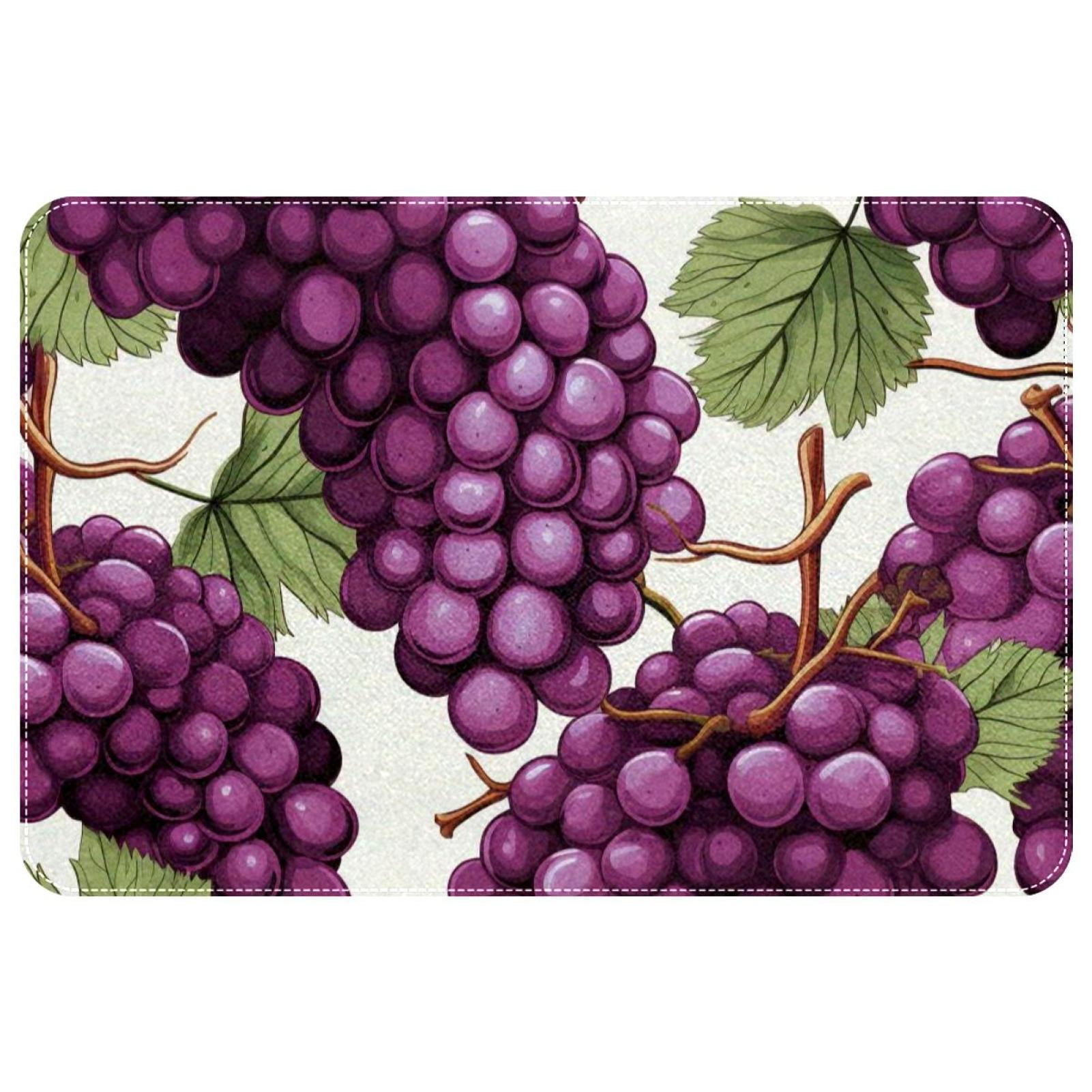 Grape Polyester Outdoor Carpet Game Mat Floor Mats: Non-Slip & Machine ...