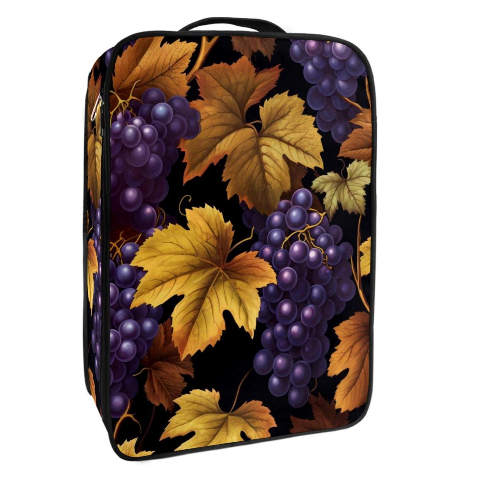 Grape Polyester Shoe Storage Box 23x31cm/9x12in - Organizer Container ...