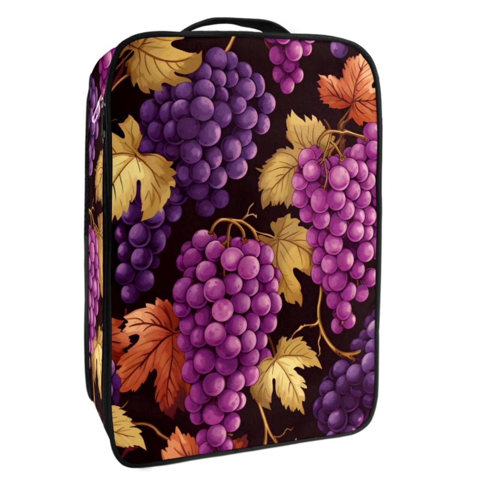 Grape Polyester Shoe Storage Boxes, 23x31cm/9x12in, Stackable Organizer ...