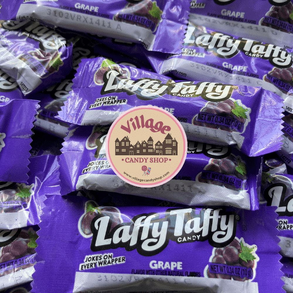 Grape Purple Laffy Taffy Mini Bars Candy - 7 oz. - Walmart.com