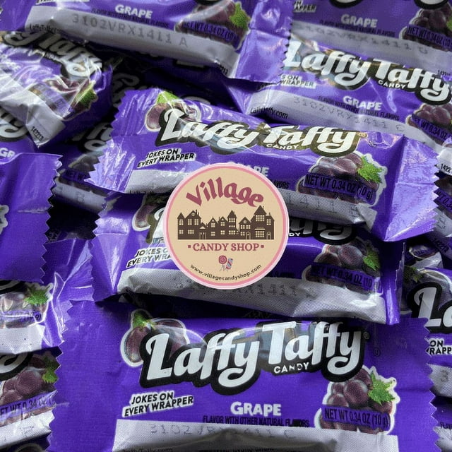 Grape Purple Laffy Taffy Mini Bars Candy - 7 oz. - Walmart.com